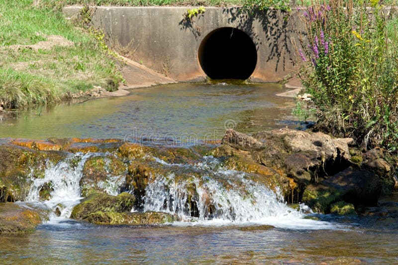 River Drain stock image. Image of flower, ohio, abutment - 11113241
