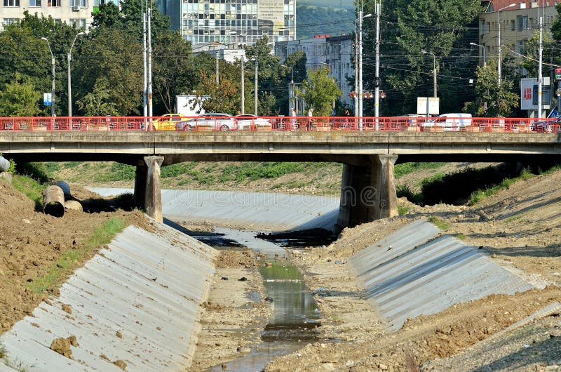 River drain channel editorial stock image. Image of wall - 37416829