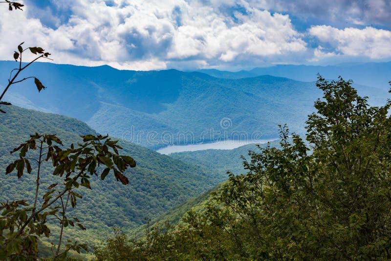 Dramatic Clouds Past Blue Ridge Stock Image - Image of asheville ...