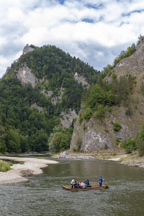 River Dunajec in the Pieniny Mountains on the Border of Slovakia and ...