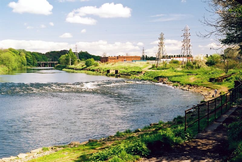 River Eden stock image. Image of electricity, carlisle, cumbria - 97495