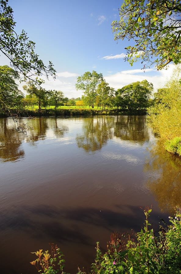River Eden, Cumbria stock photo. Image of riverside, idyllic - 22804158