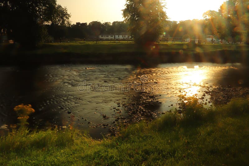 The River Eden Running through Appleby-in-Westmoreland on a Glorious ...