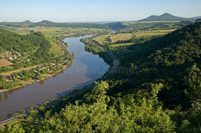 River Elbe, Czech republic stock photo. Image of viewpoint - 42686236