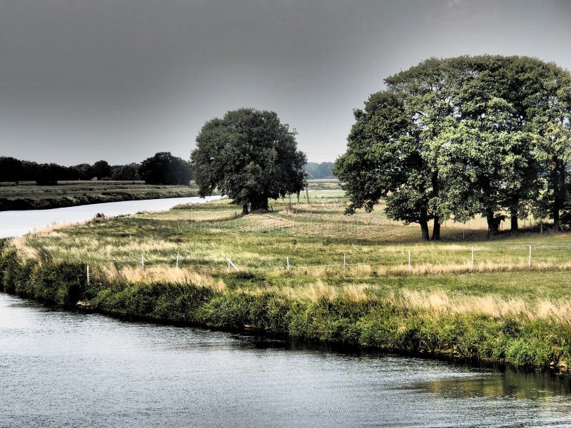 River Ems stock image. Image of scenery, nature, emsland - 97064289