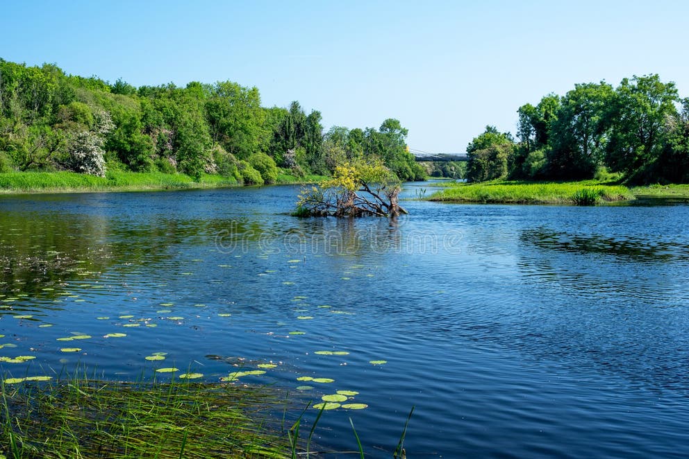 River Erne in Co. Cavan, Ireland Stock Photo - Image of reflection ...