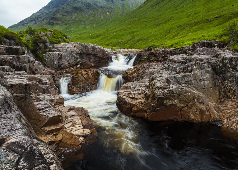 River Etive, Glen Etive, Scotland. Stock Image - Image of waterfall ...