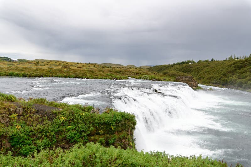 Faxafoss Waterfall in Iceland is Located on the Tungufljot River ...