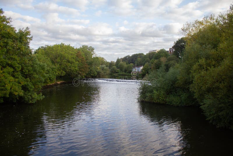 The River Exe in the City of Exeter in Devon Stock Image - Image of ...