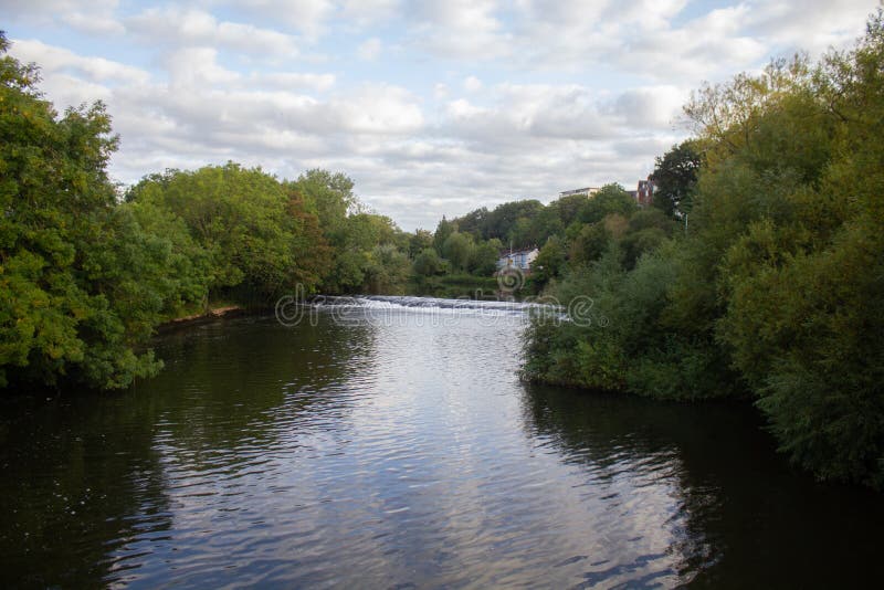The River Exe in the City of Exeter in Devon Stock Image - Image of ...