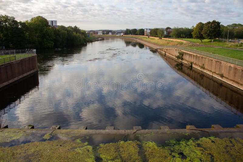 River Exe in Exeter, Devon stock image. Image of canal - 211004599