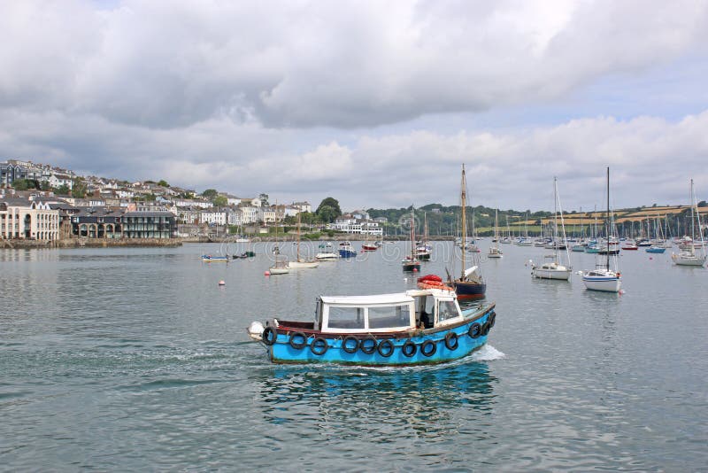 River Fal, Falmouth stock photo. Image of moored, boats - 88458206