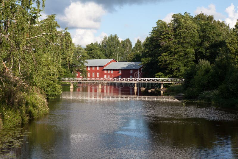 River and the farm stock photo. Image of tree, clouds - 25925880