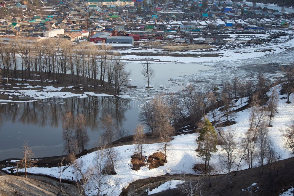 The ice has broken stock image. Image of freezing, mountain - 273989697