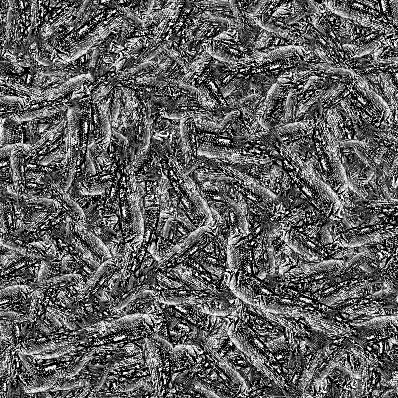 River Fishes Motif Random Pattern Stock Illustration - Illustration of ...