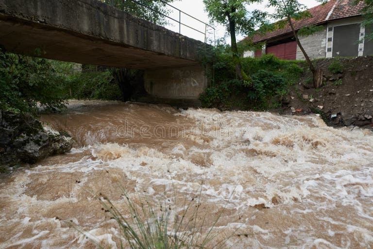 River flash flood stock image. Image of outdoor, danger - 259170887