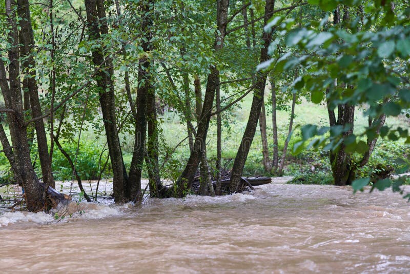 River flash flood stock image. Image of devastation - 259170893