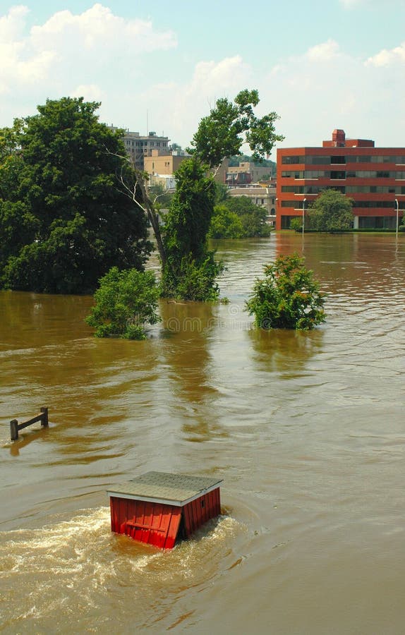 River Flooding stock photo. Image of building, shack - 76104404