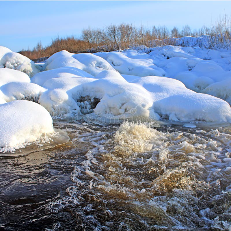 River flow stock image. Image of forest, rural, outdoors - 12617201