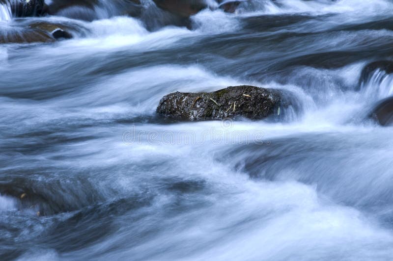 Rock in the river stock image. Image of moss, flow, rock - 13445985
