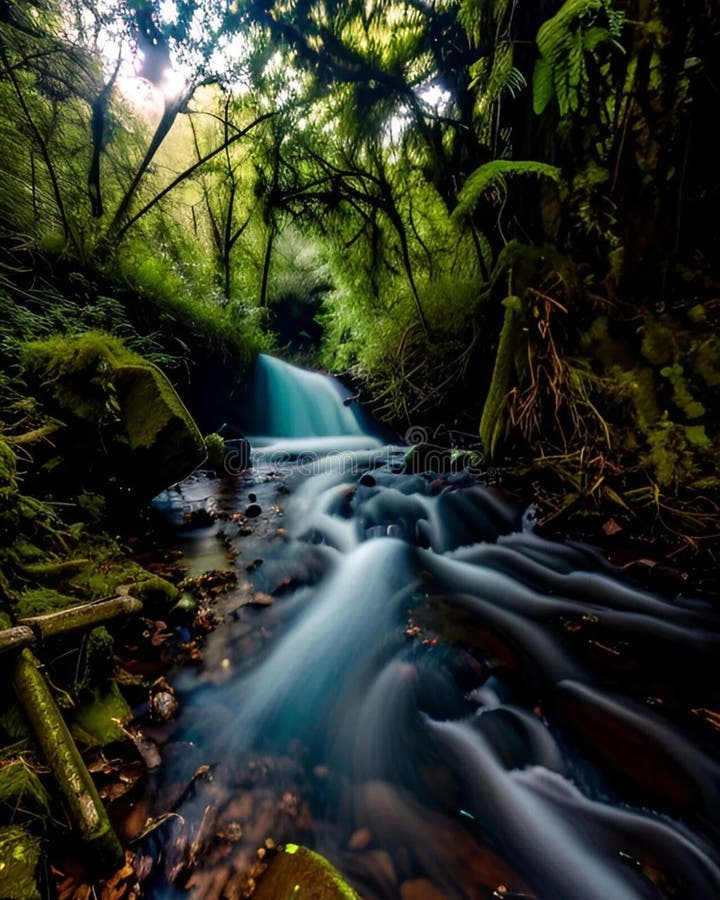 A River Flow is Made Like the Illustration Stock Illustration ...