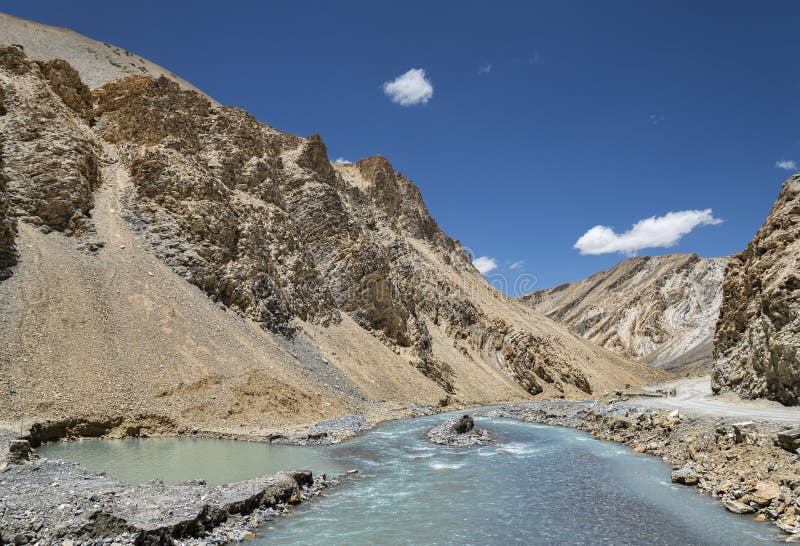 River Flow Ravine Ladakh Mountains Stock Photos - Free & Royalty-Free ...
