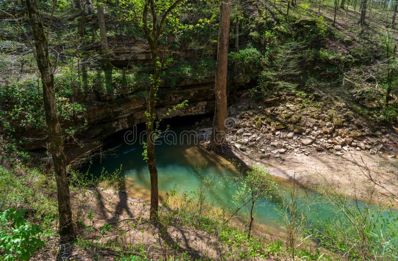 River Flowing into Cave System at Mammoth Cave National Park Stock ...