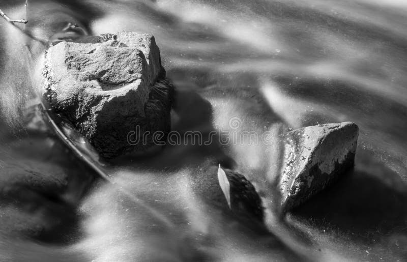 River Flowing through Rocks and Rapids in Denver, Colorado Stock Image ...