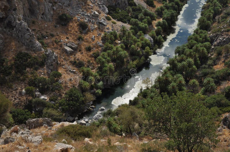 River Flowing To Aegean Sea2 Stock Photo - Image of palm, vacation ...