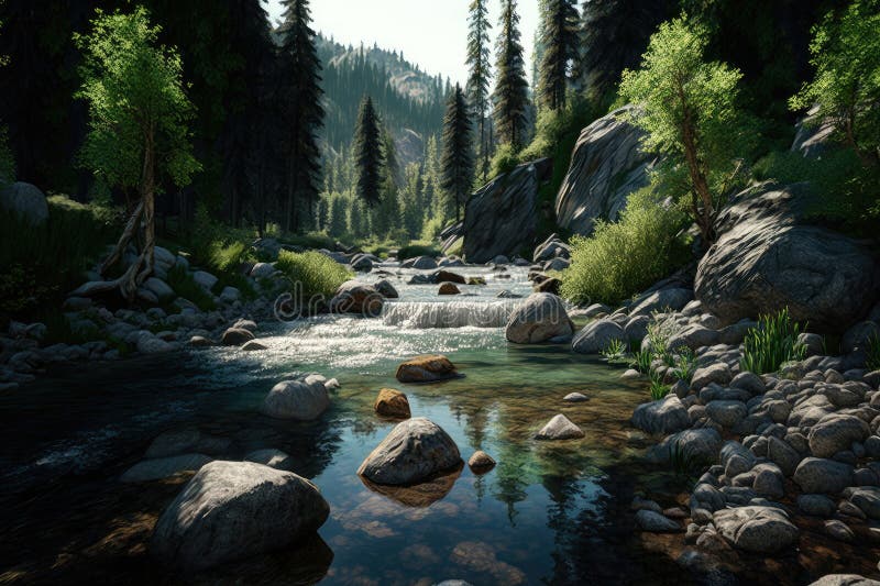 Scenic Stones Trees Stock Illustrations – 334 Scenic Stones Trees Stock ...