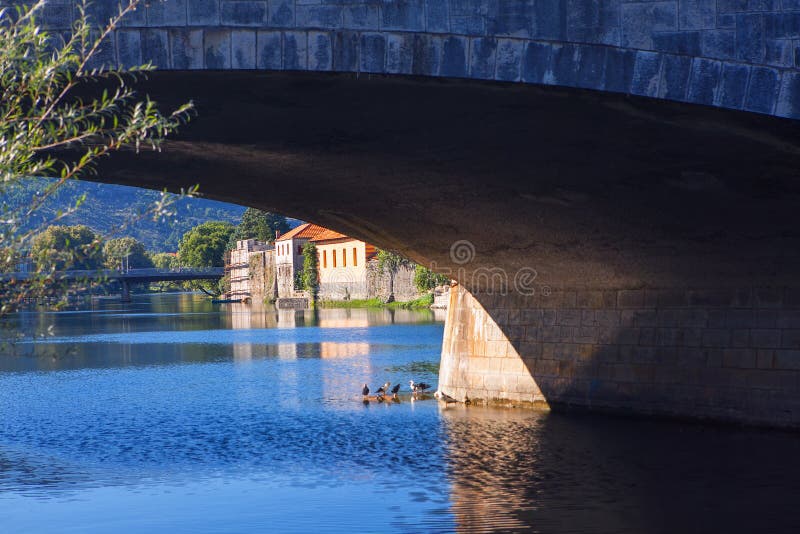 View under the bridge stock photo. Image of flow, pier - 130864542