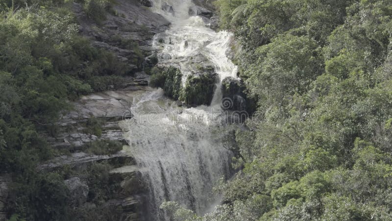 Rainforest River Falling Over Rocks in Slow Motion Stock Photo - Image ...