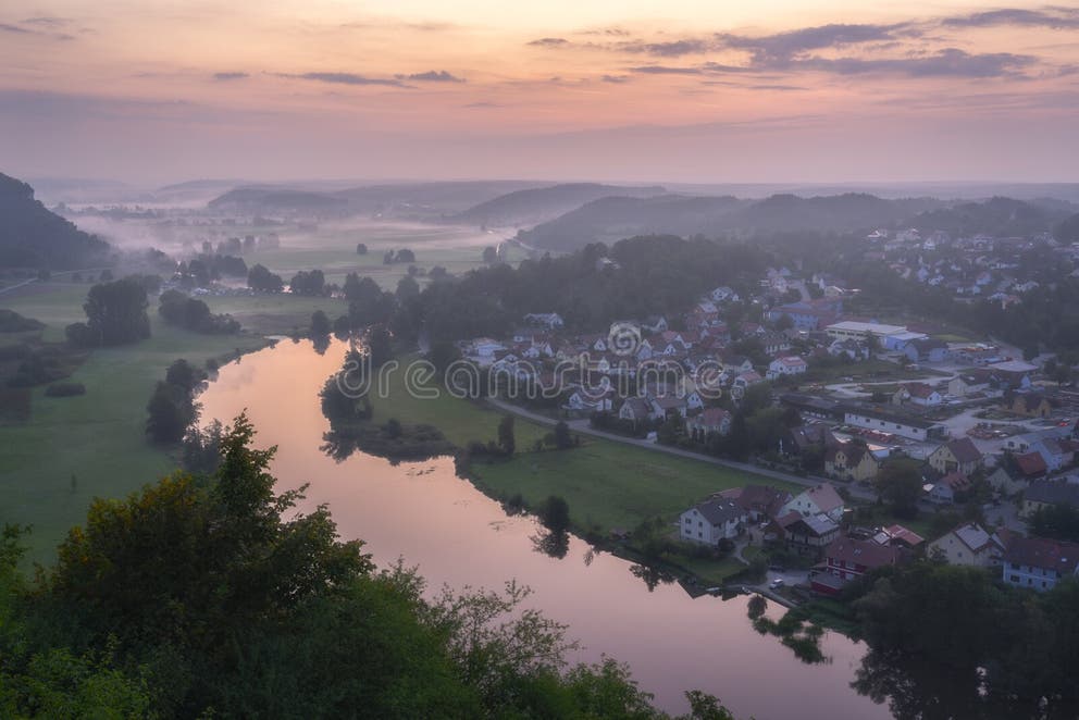 The River Naab stock photo. Image of morning, village - 253910294