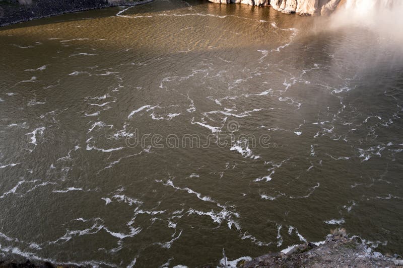 River Foam Below a Waterfall with Whitecaps Stock Photo - Image of ...