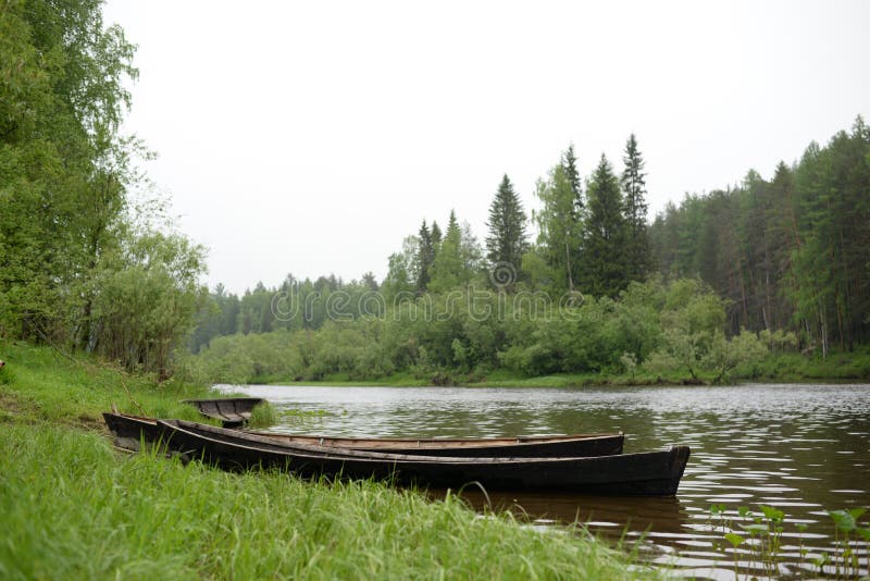 River Forest Boat stock image. Image of beautiful, water - 53457781