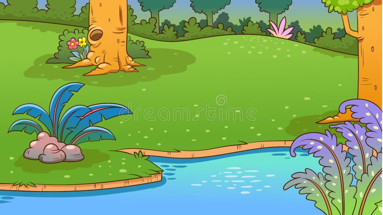 Cartoon Simple Water Land Background Stock Illustrations – 1,293 ...