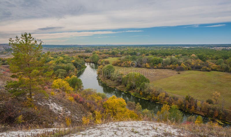 River and forest. stock photo. Image of calm, grass, flora - 32775620
