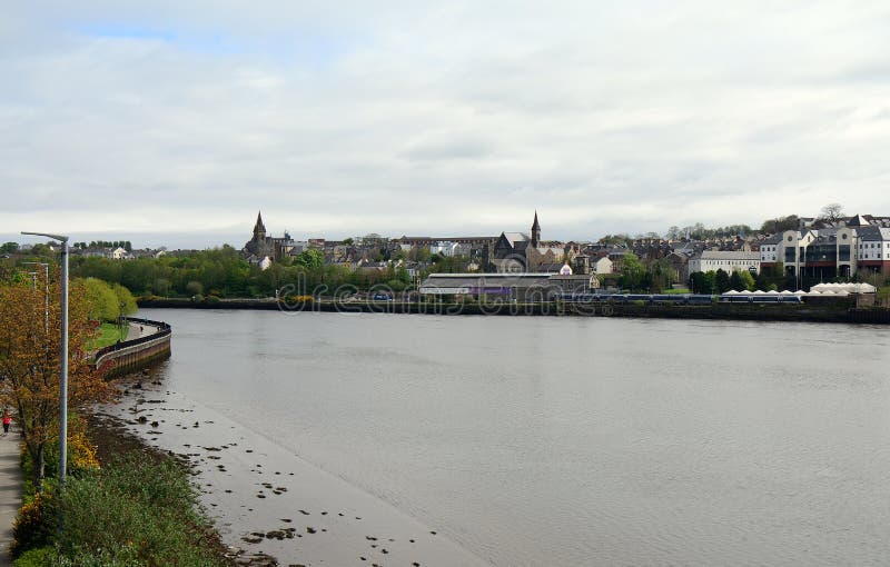 River Foyle, Derry, Northern Ireland Stock Photo - Image of northern ...