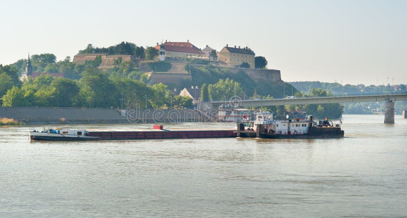 River freight traffic stock image. Image of city, historic - 25989657