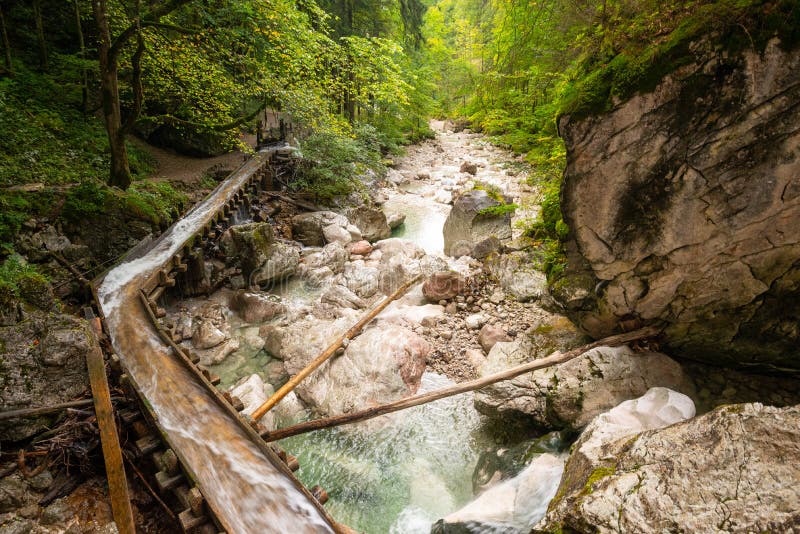 River in Fussen, Germany stock image. Image of environment - 196503591