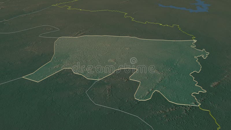 River Gee, Liberia - Outlined. Relief Stock Illustration - Illustration ...