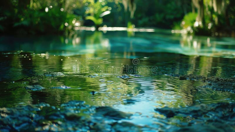 A River with a Gentle Flow, Suitable for Various Projects Stock Image ...