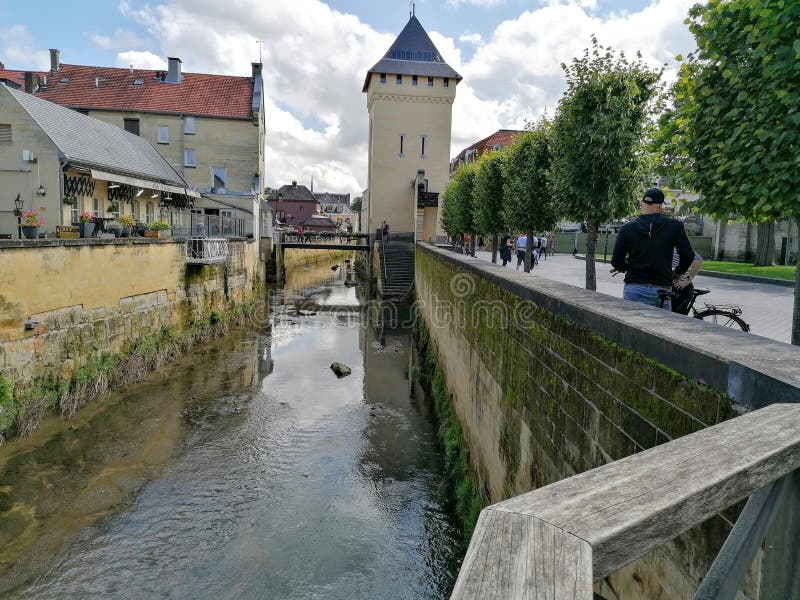 River, the Geul. stock image. Image of geul, valkenburg - 244574849