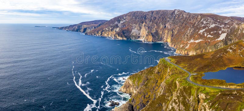 The River Glen and Waterfalls by Carrick in County Donegal - Ireland ...