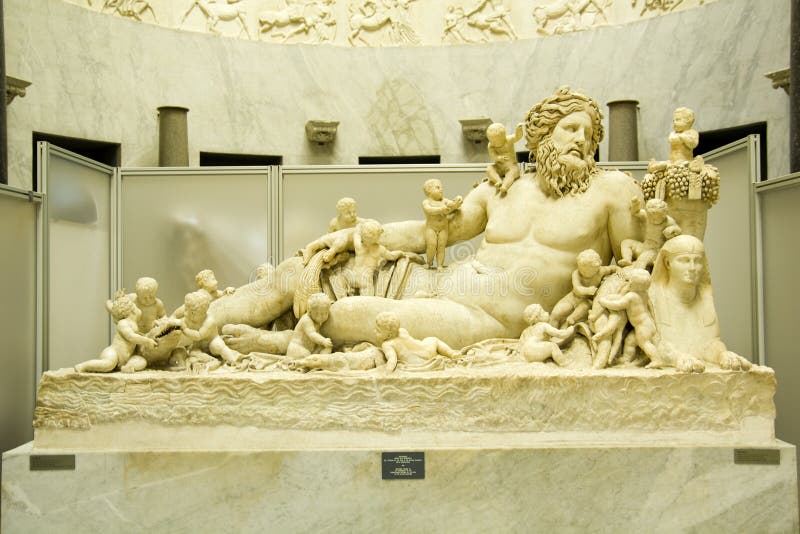 The River-god Nile Greek Neilos. Pio-Clementino Museum, Vatican City ...