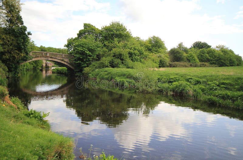 River Going through Pollok Park Stock Photo - Image of adventure ...