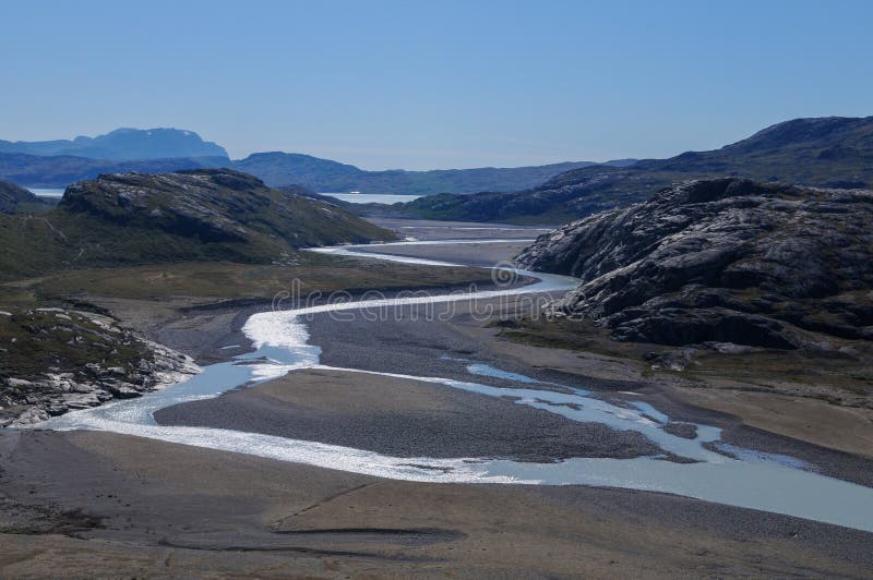River in Greenland, Arctic Landscape Stock Photo - Image of greenland ...