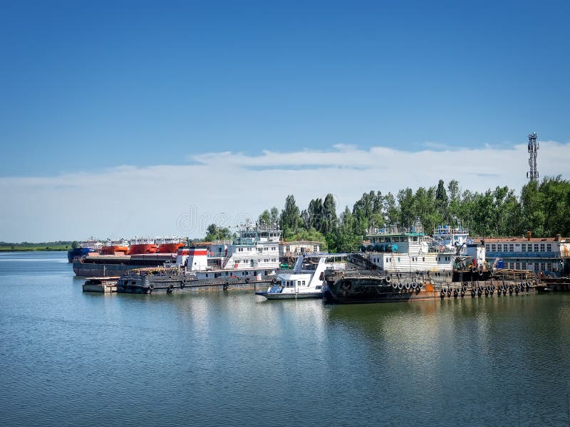 River harbor stock photo. Image of harbour, north, sunlight - 160348622