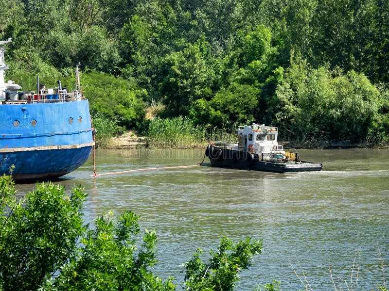 River harbor and ships stock photo. Image of overside - 162567774