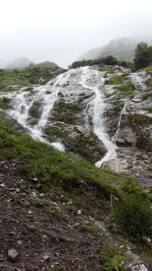 River on Hill Uttarakhand India Stock Image - Image of village ...